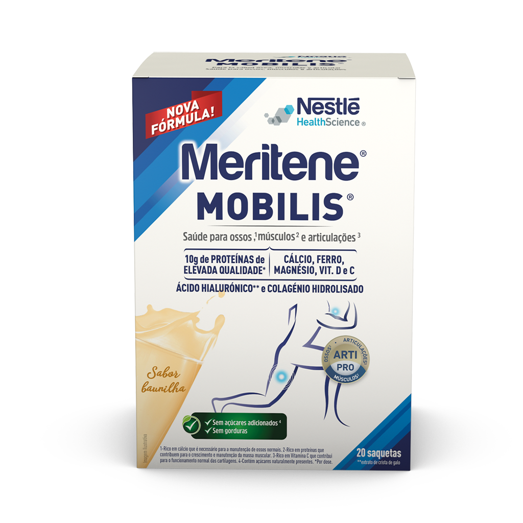 MERITENE Mobilis Suplemento Alimentar sabor a Baunilha Emb. 20 x 21 gr | 365 Farma - A sua ...