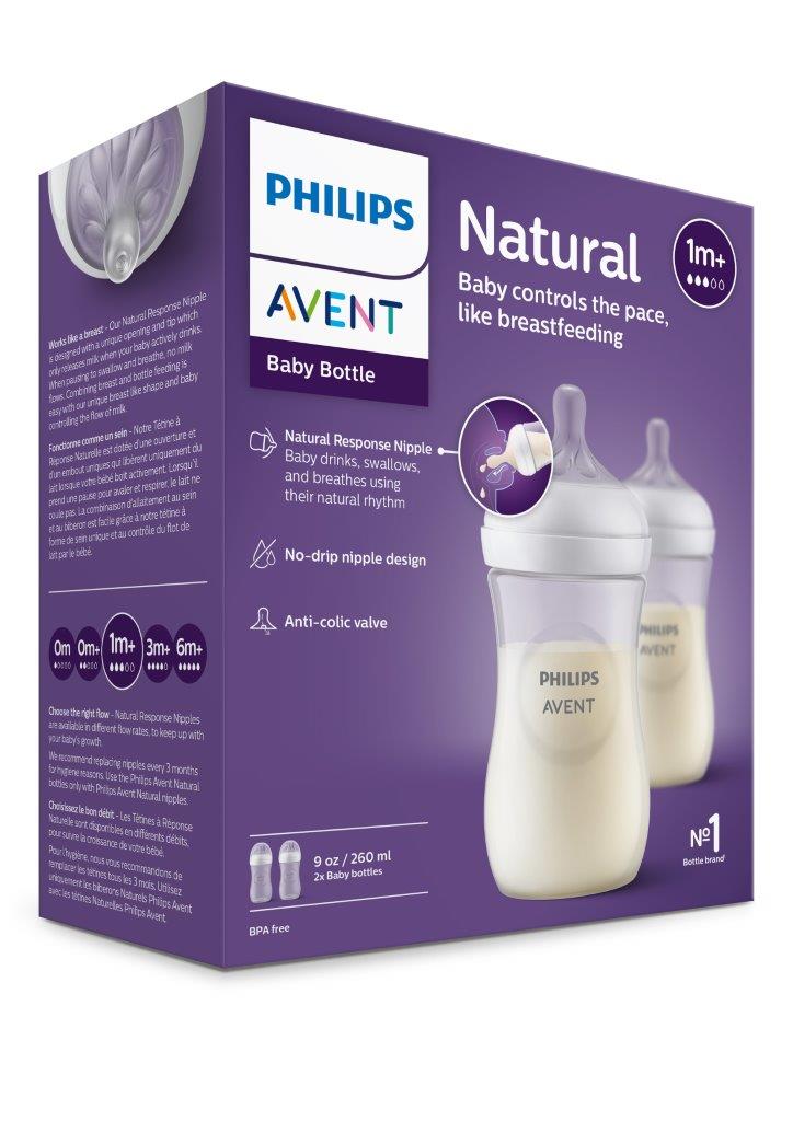 Philips Avent Bib Nat Response 260ml X2 | 365 Farma - A sua farmácia ...