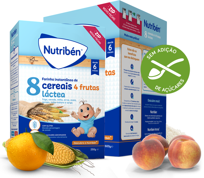 Nutribén 8 Cereais e 4 Frutas Láctea 600g | 365 Farma - A sua farmácia ...
