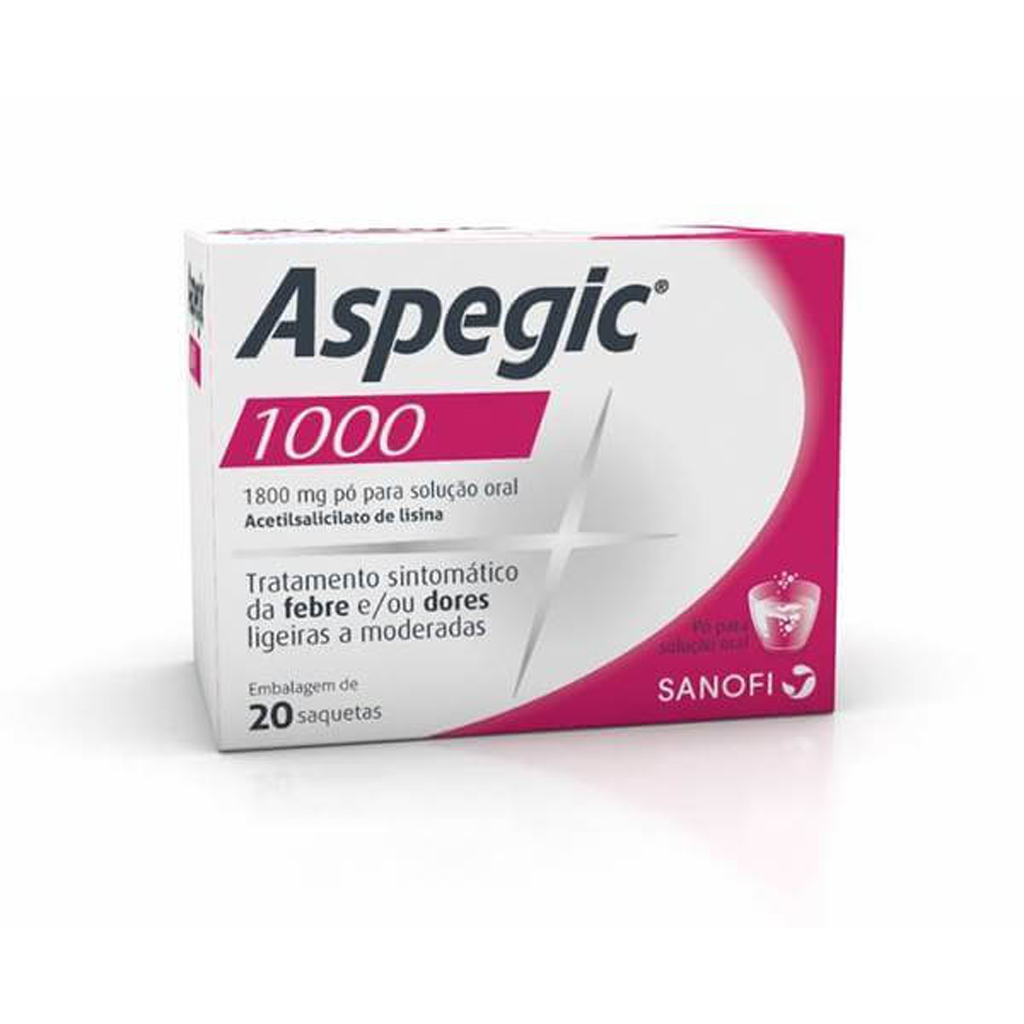 Aspegic 1000 Pó para Solução Oral 20 Saquetas | 365 Farma - A sua ...